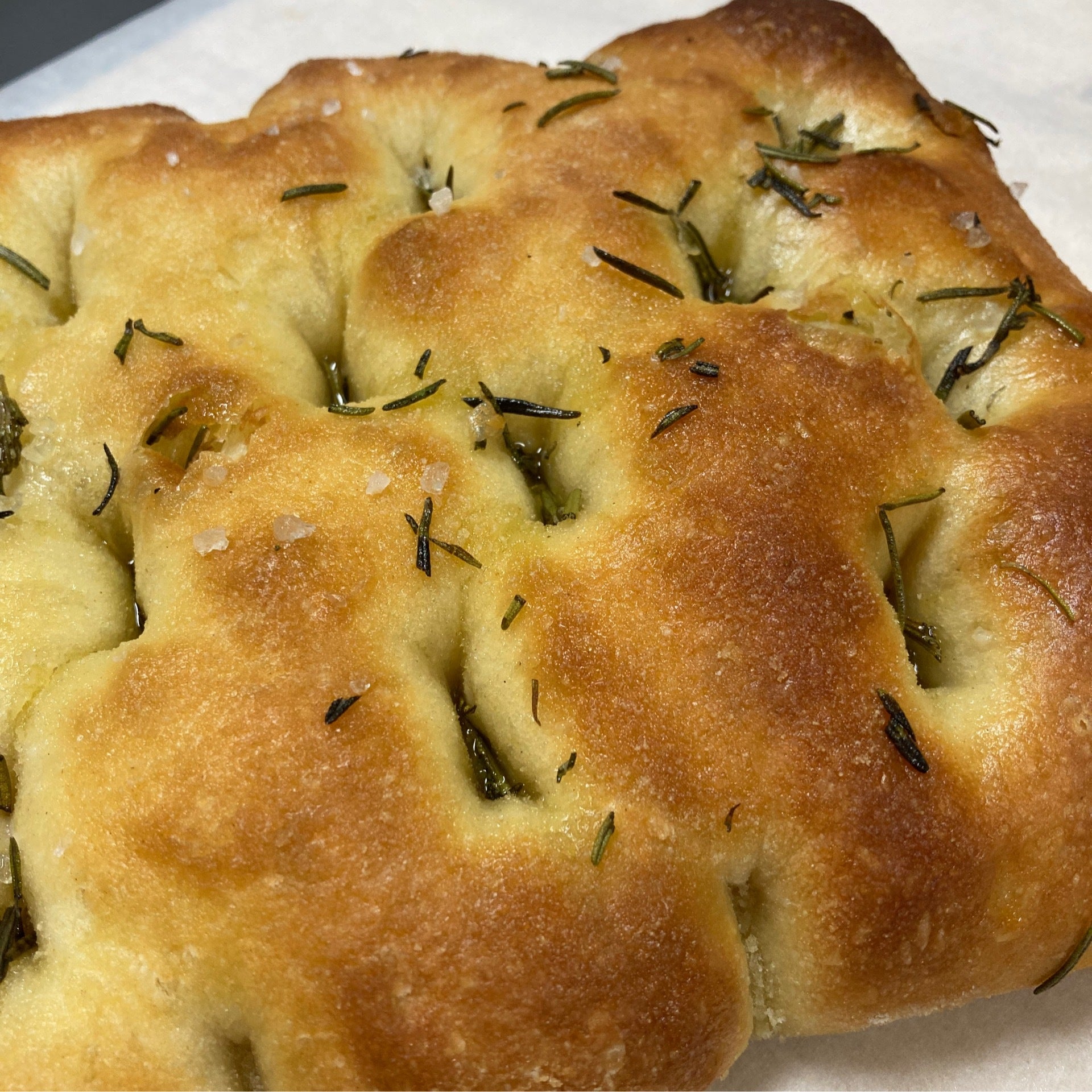 Tribeca Oven Focaccia with Rosemary and Sea Salt | Pasta Fresca di Auburn